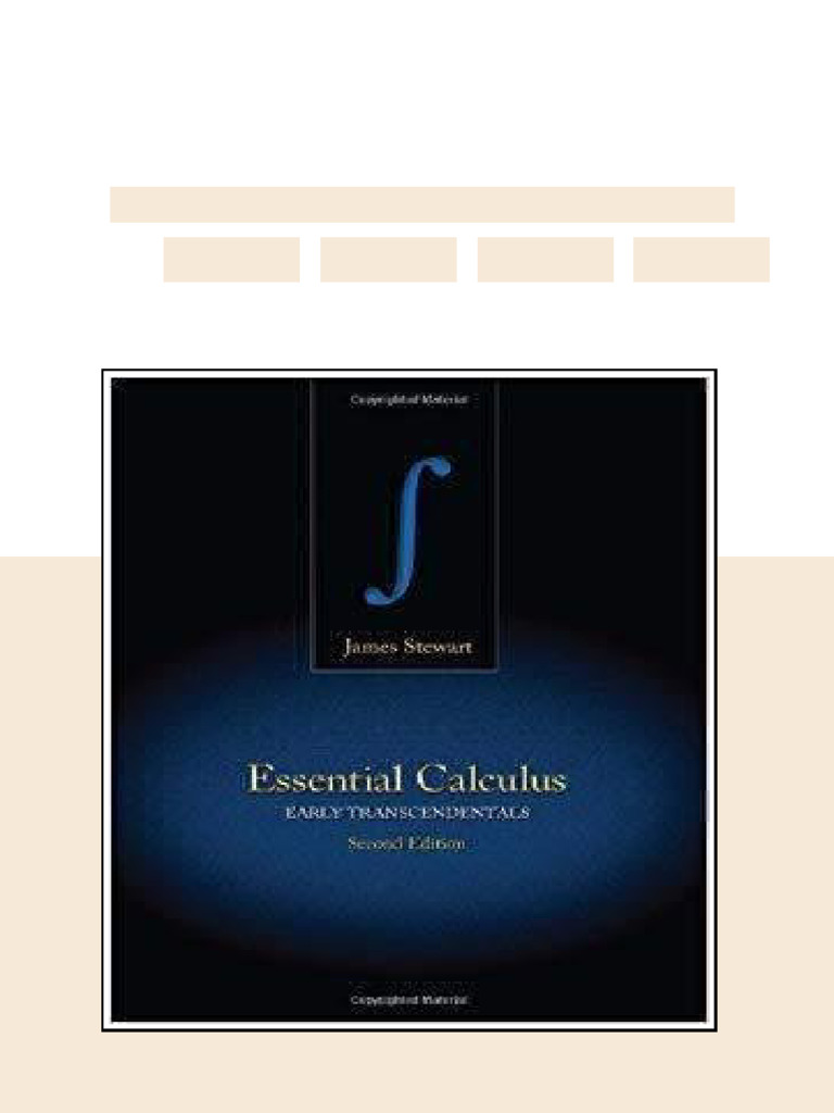 Essential Calculus: Early Transcendentals 2nd Edition (eBook PDF) Complete Edition | PDF ...