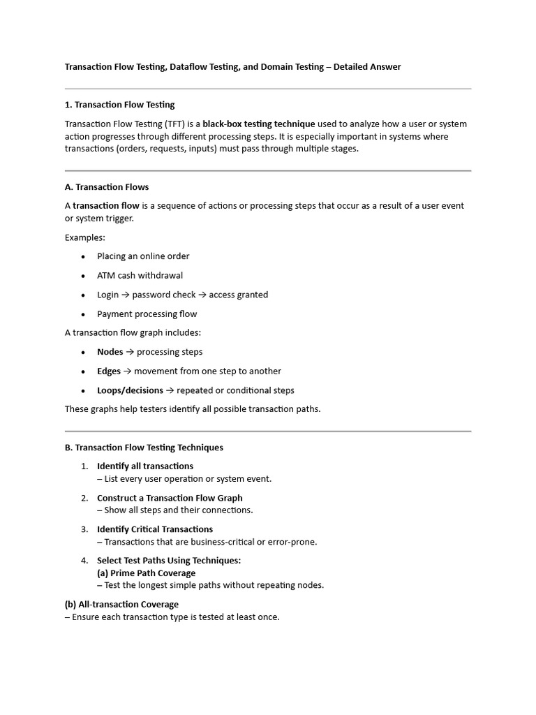 2 Transaction Flow Testing | PDF | Computer Programming | Computing