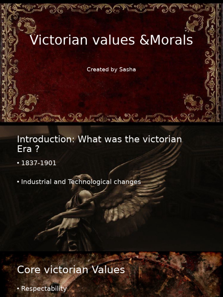Victorian Values and Morals Explained | PDF