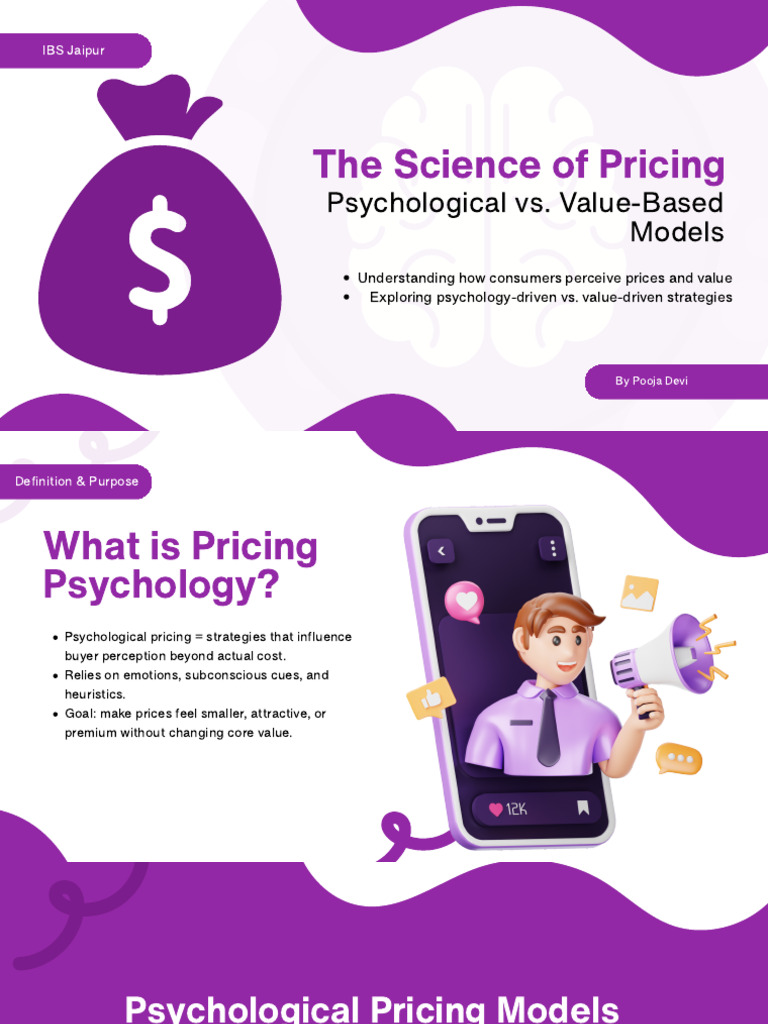 Pricing Strategies: Psychology vs. Value | PDF | Pricing | Cognition