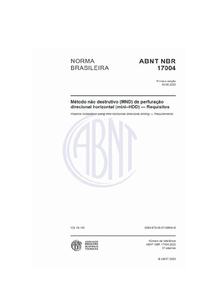 ABNT 17004 | PDF
