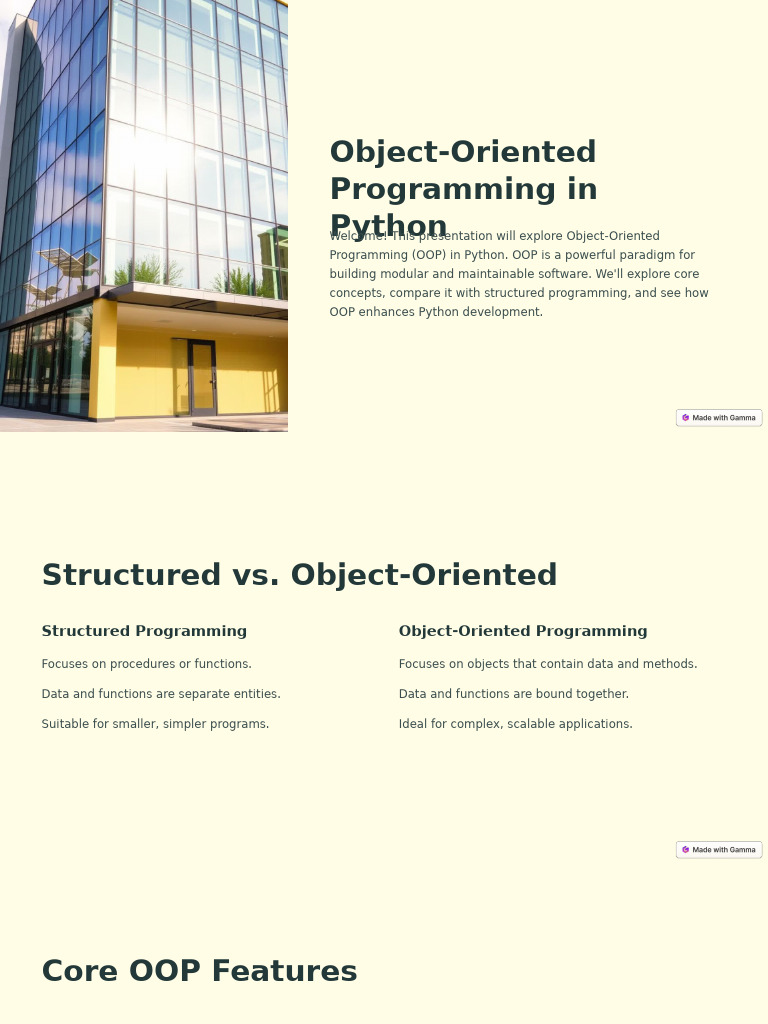Object Oriented Programming in Python | PDF | Object Oriented Programming | Method (Computer ...