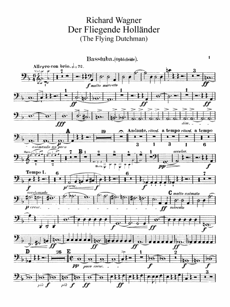 Imslp971144 Pmlp21289 Wagner Wwv63.Tuba | PDF