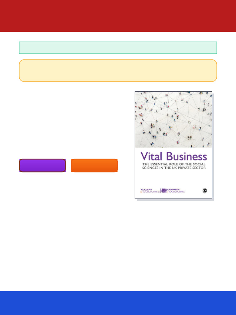 Vital Business: The Essential Role of the Social Sciences in the UK ...