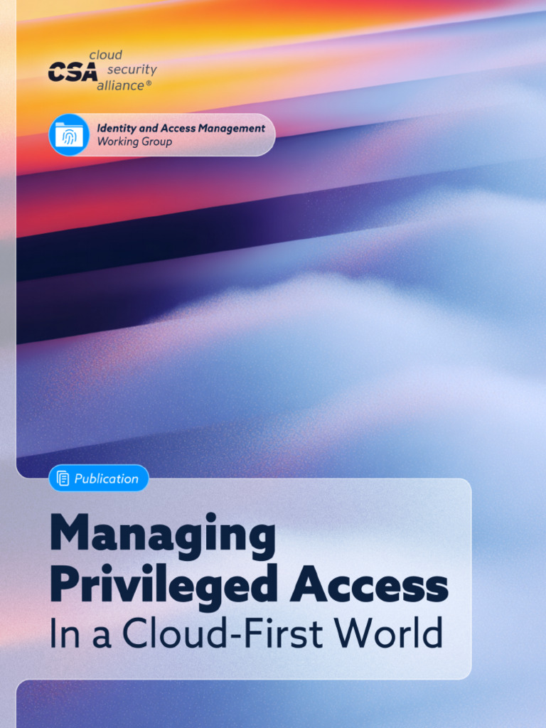 Best Practices for Privileged Access Management | PDF | Cloud Computing ...