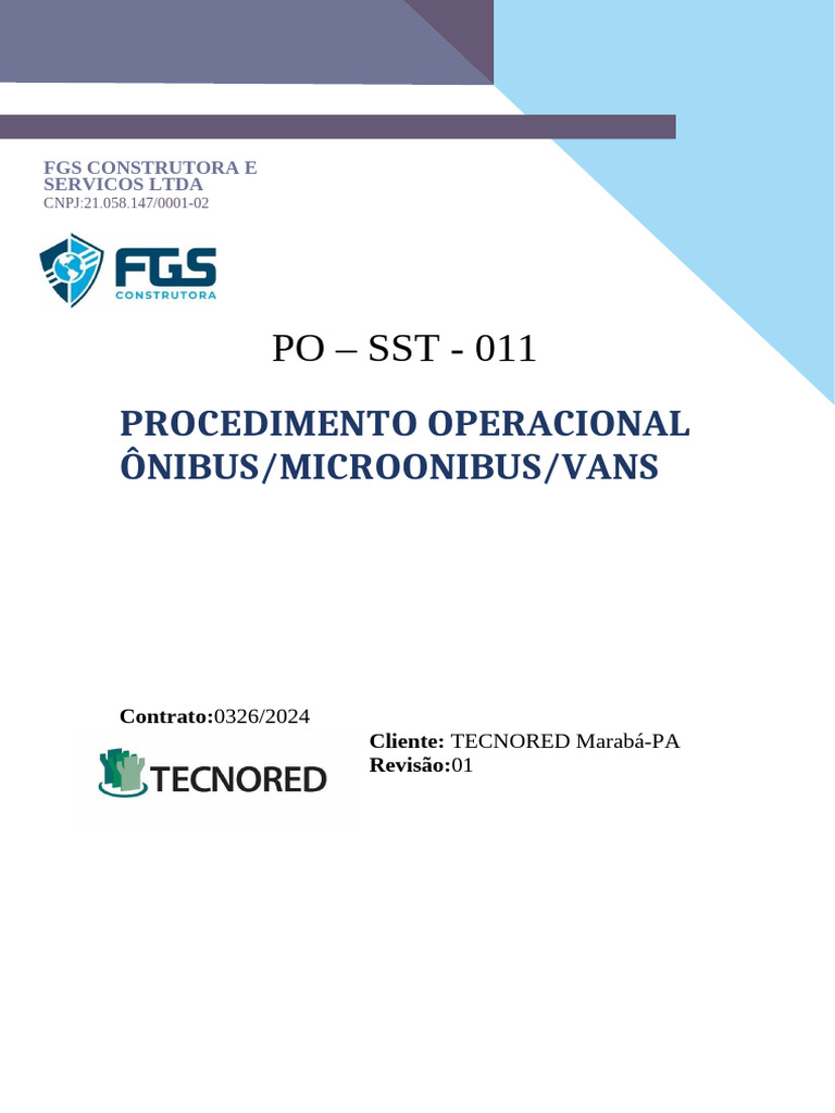 Trc Po Sst 011 Onibus Microonibus Vans | PDF | Tráfego