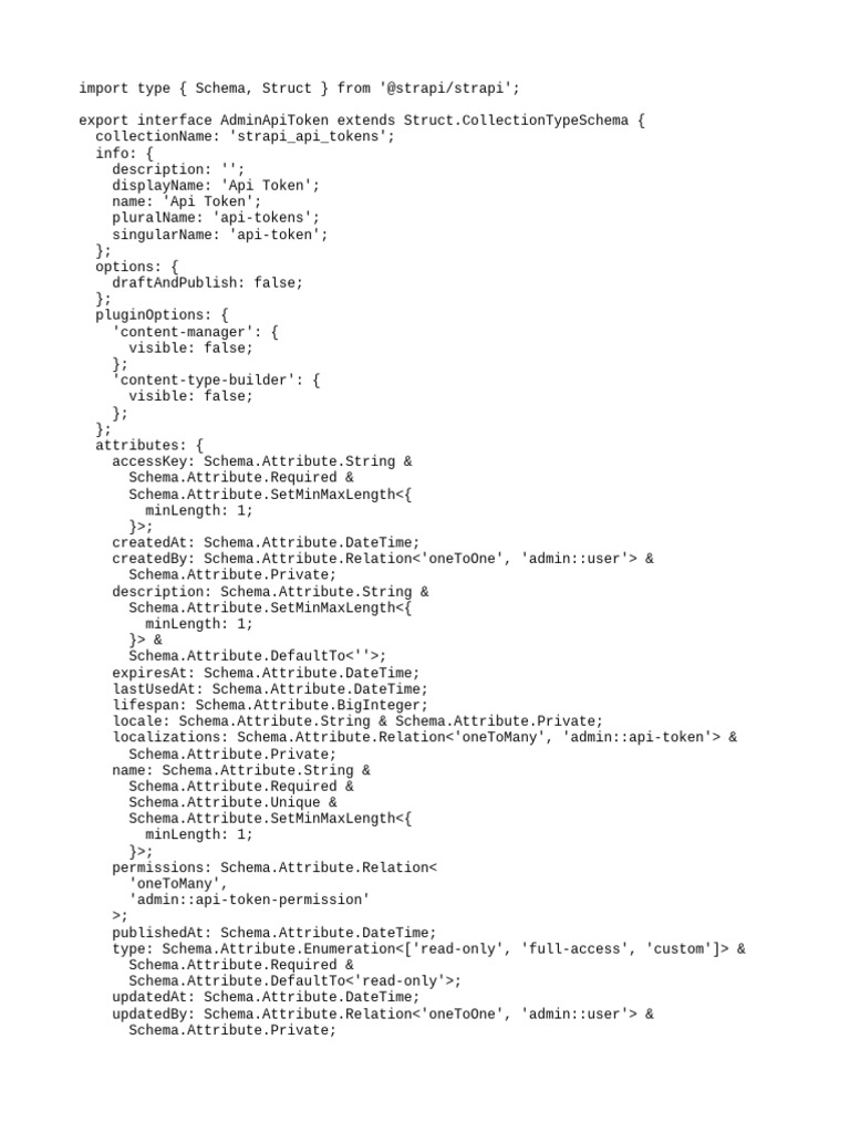 Import Type { Schema, Struct } From '@St | PDF | Xml Schema | Boolean ...