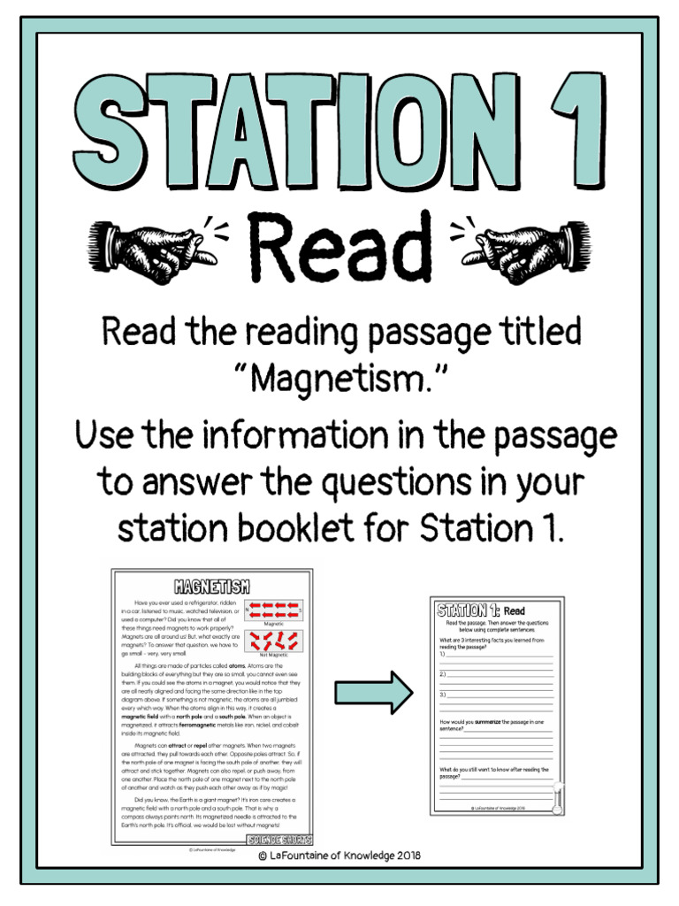 Magnetism Stations Directions Student Version | PDF | Magnet | Magnetism