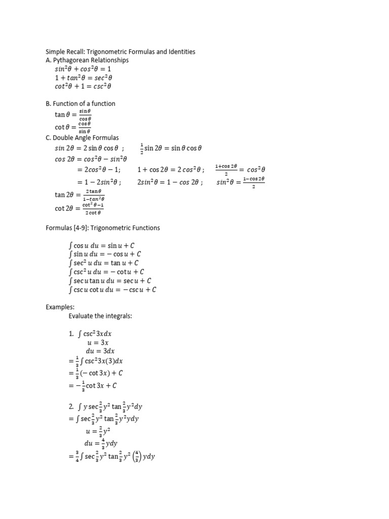 4. Trigonometric Functions | PDF | Trigonometric Functions | Number Theory