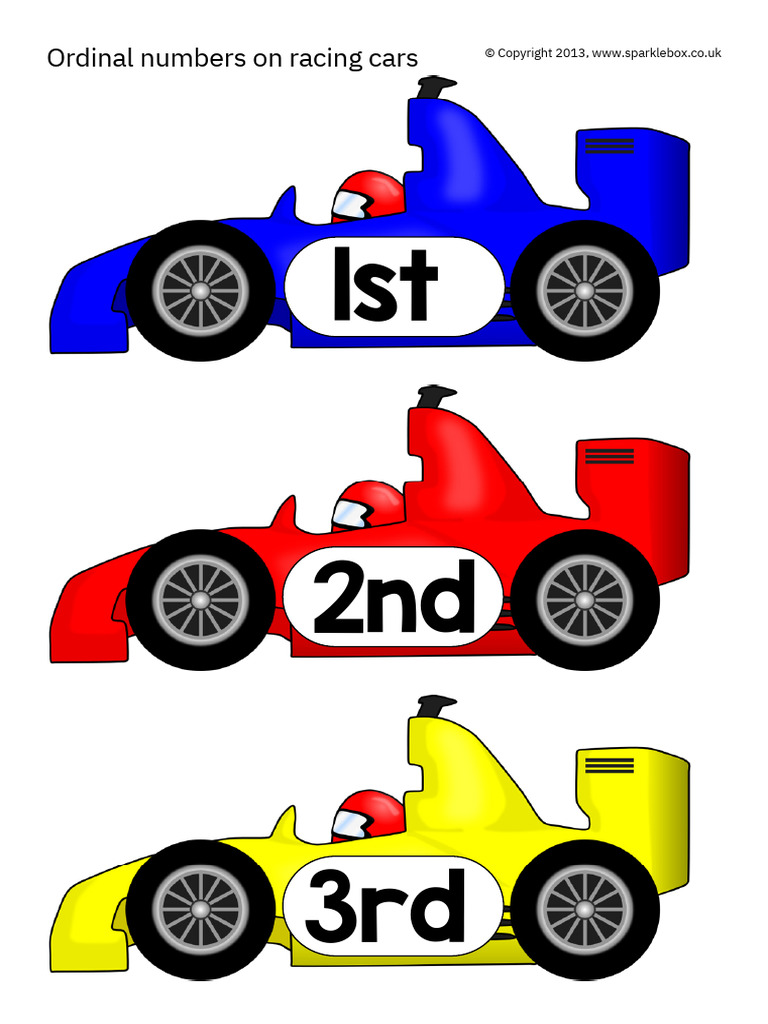 Ordinal Numbers in Racing Cars | PDF