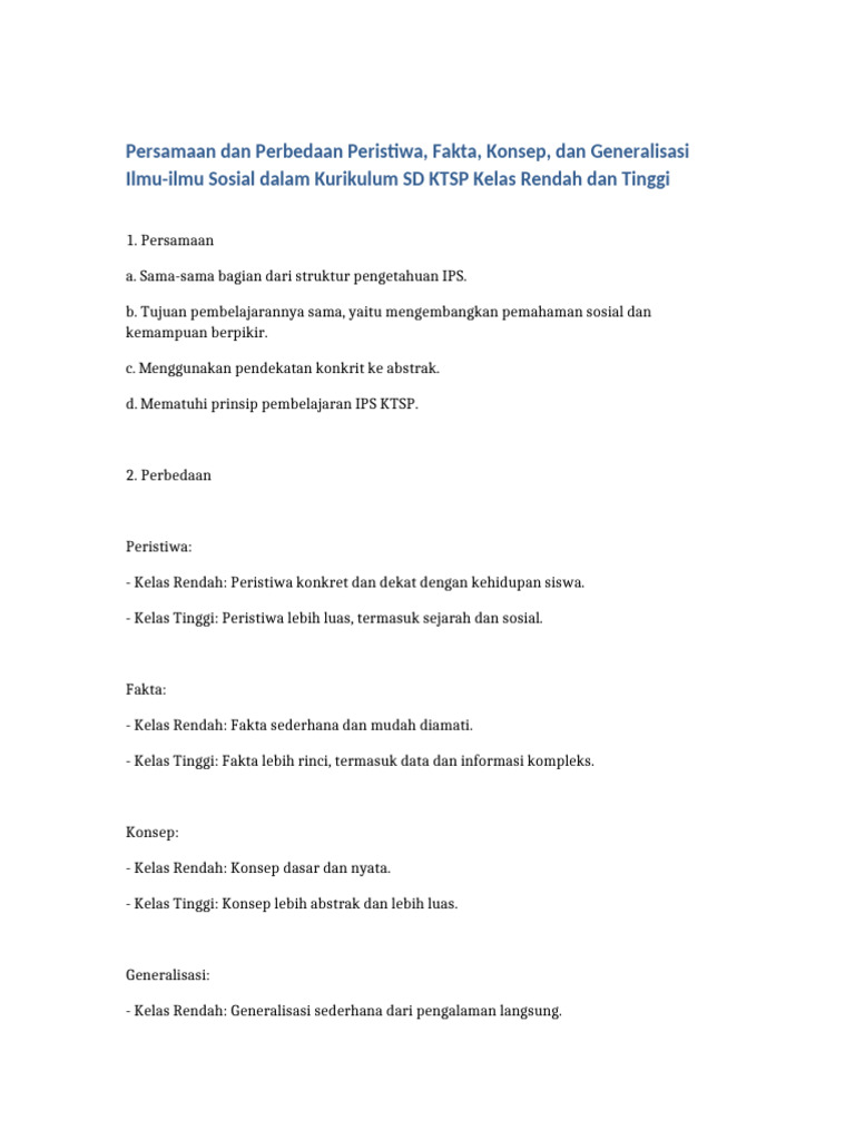 IPS KTSP Persamaan Perb | PDF