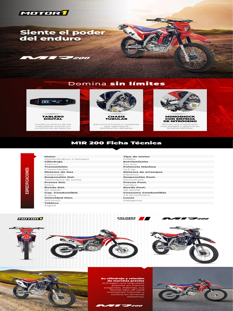 M1R 200 Ficha Tecnica Compressed | PDF | Carros deportivos ...