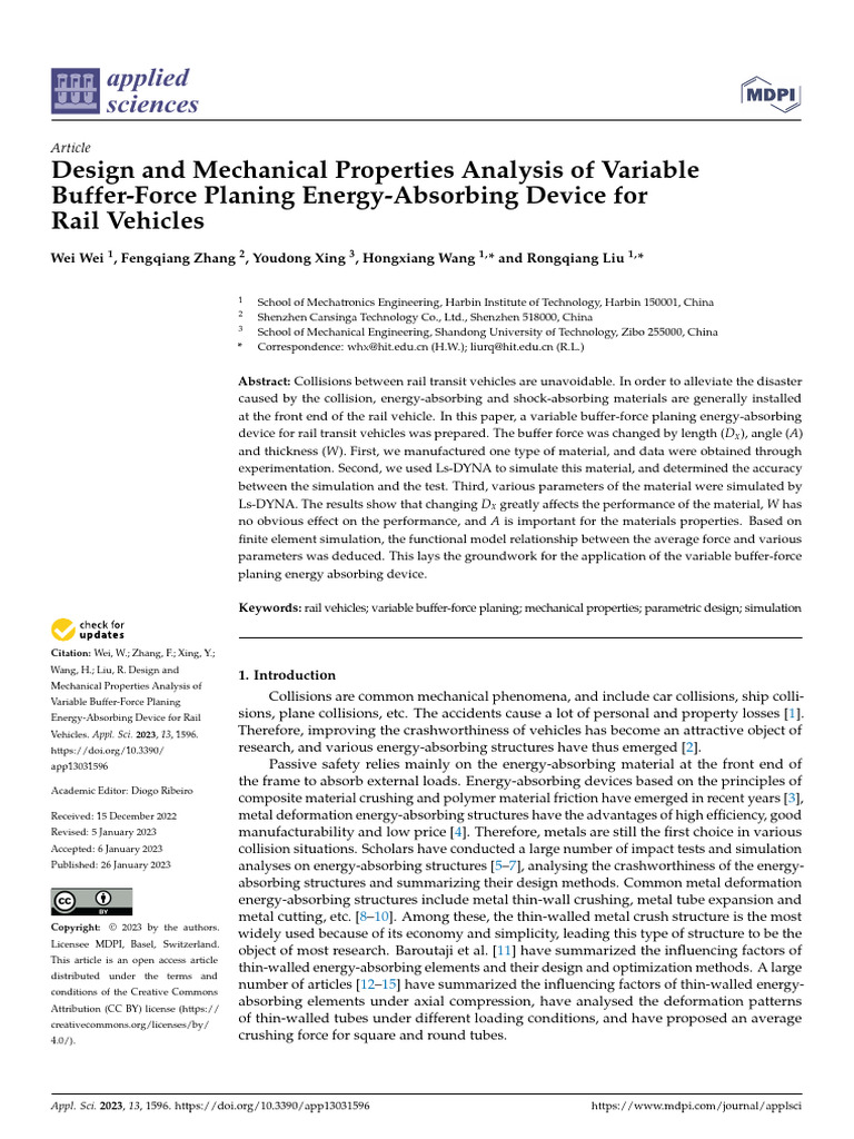 Design and Mechanical Properties Analysis of Variable | PDF | Metals ...