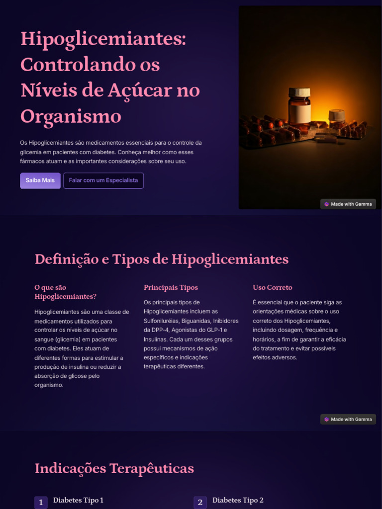 Hipoglicemiantes Controlando Os Niveis de Acucar No Organismo | PDF ...