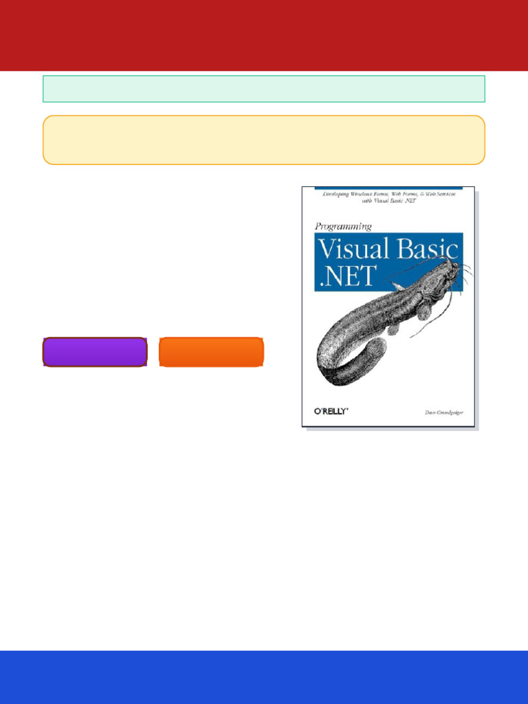 Programming Visual Basic NET 1st ed Edition Dave Grundgeiger ebook ...