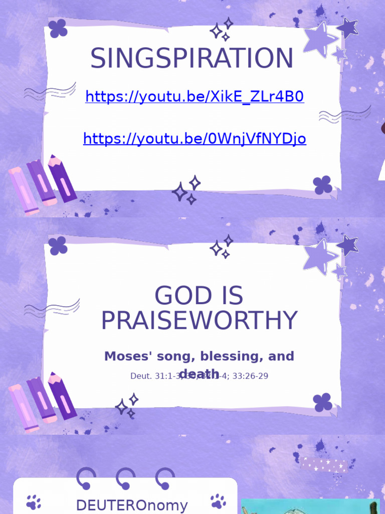 God Is Praiseworthy | PDF | Book Of Deuteronomy | Moses