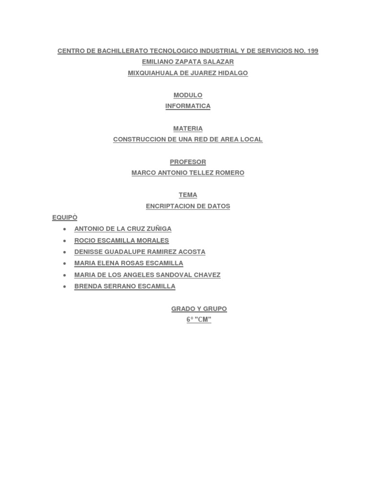 Encriptación de Datos PDF | Descargar gratis PDF | Clave (criptografía) | Criptografía