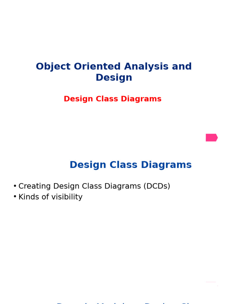 OOAD@Lecture 08 - Design Class Diagrams | PDF