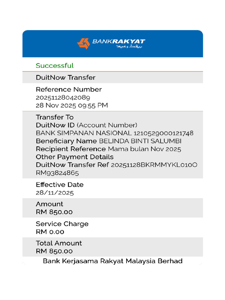 Receipt Bank Rakyat - 20251128135607585 | PDF