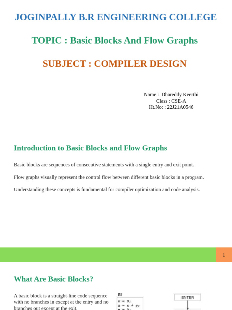 Basic Blocks and Flow Graphs in Compiler Design | PDF | Combinatorics ...