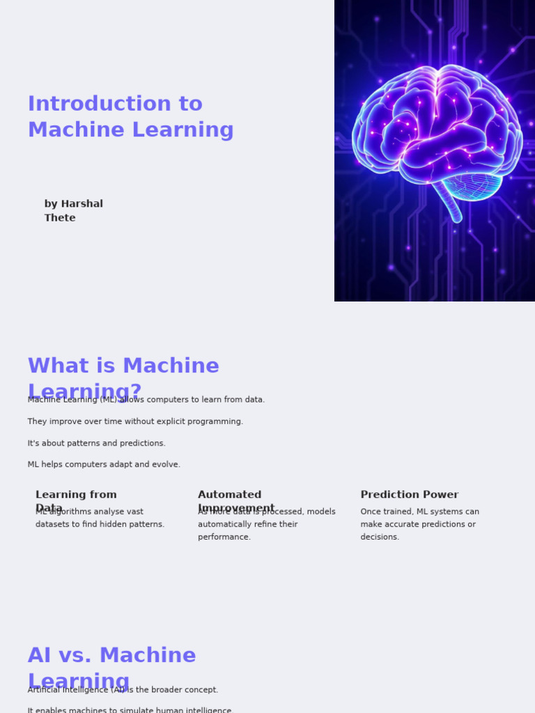 Machine Learning Basics Explained | PDF | Machine Learning | Artificial ...