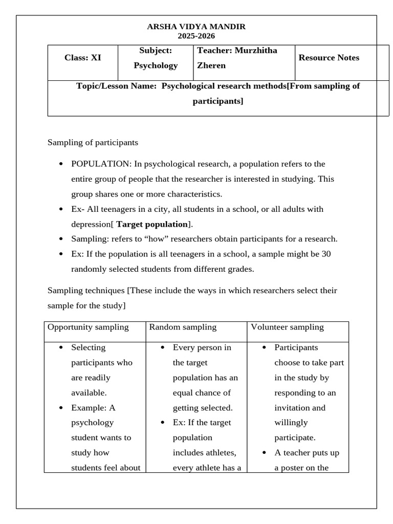 File_1756375273_Psychological Research Methods Part-2 | PDF | Sampling ...