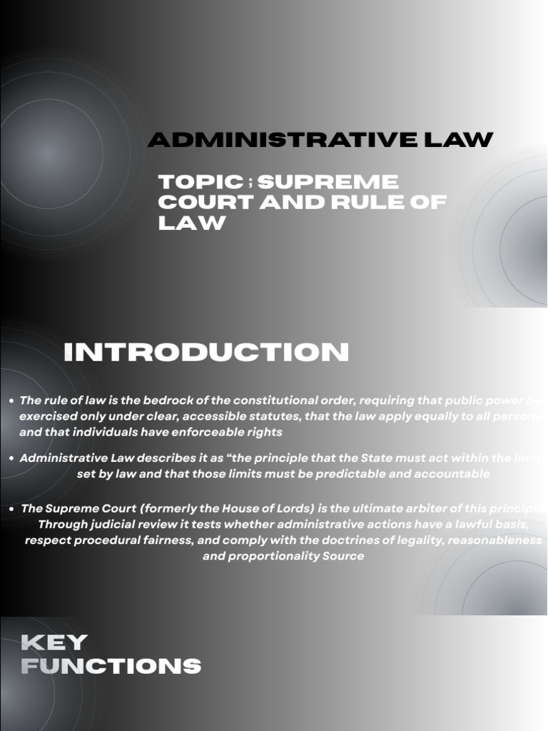 admin law | PDF | Rule Of Law | Administrative Law