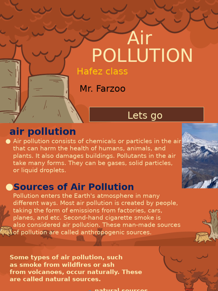Air Pollution and Acid Rain by Slidesgo | PDF | Air Pollution | Pollution