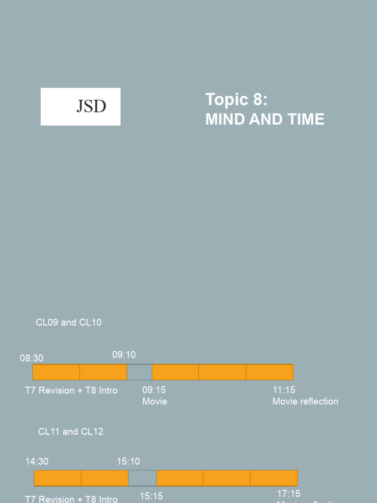 Lecture 8 - Time and Mind | PDF | Mind | Brain
