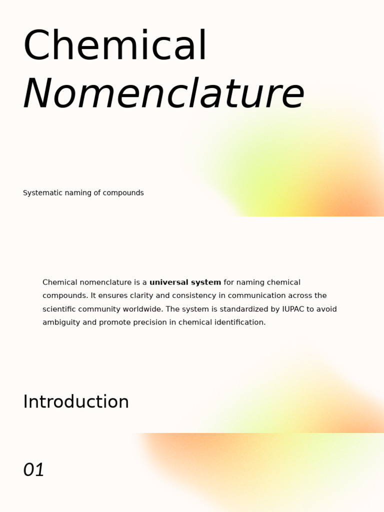 IUPAC Chemical Nomenclature Guide | PDF | International Union Of Pure ...