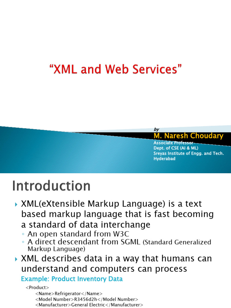 Understanding XML and Its Applications | PDF | Web Service | Xslt
