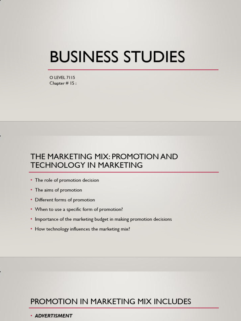 15 Marketing Mix Promotion | PDF