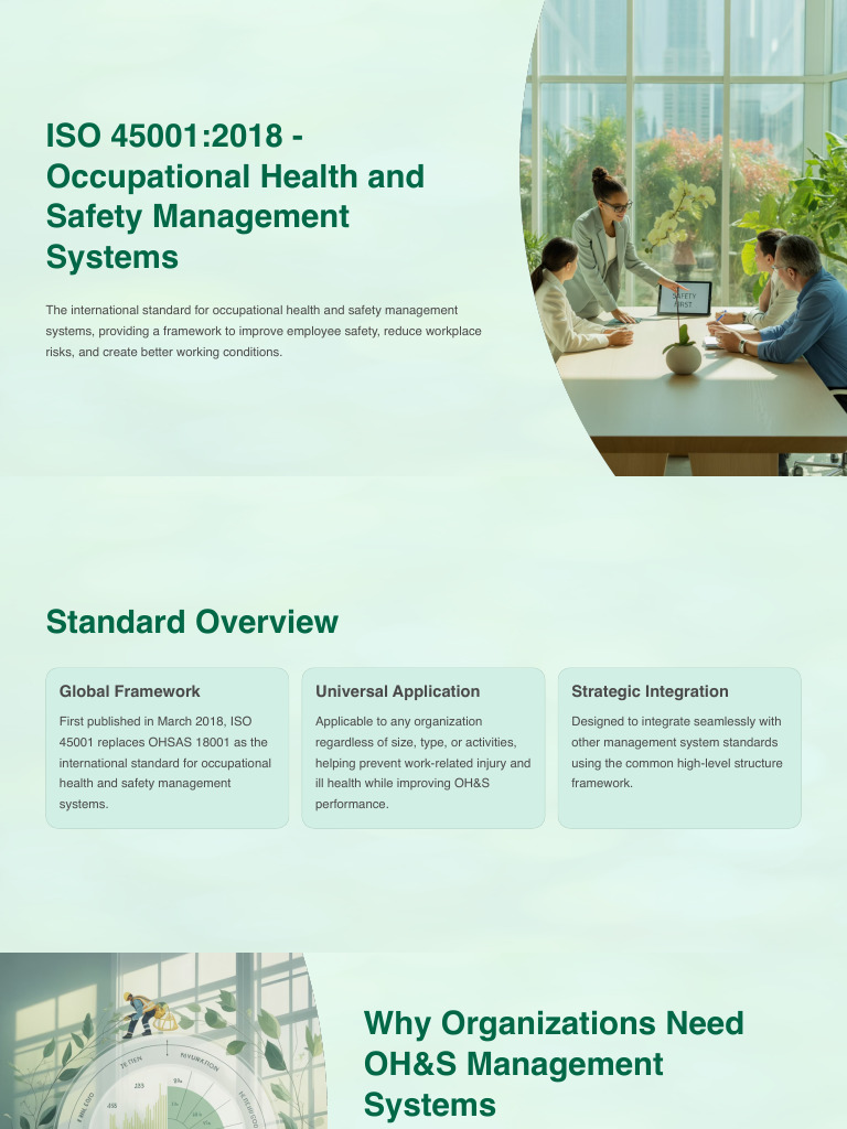 ISO 450012018 Occupational Health and Safety Management Systems | PDF ...