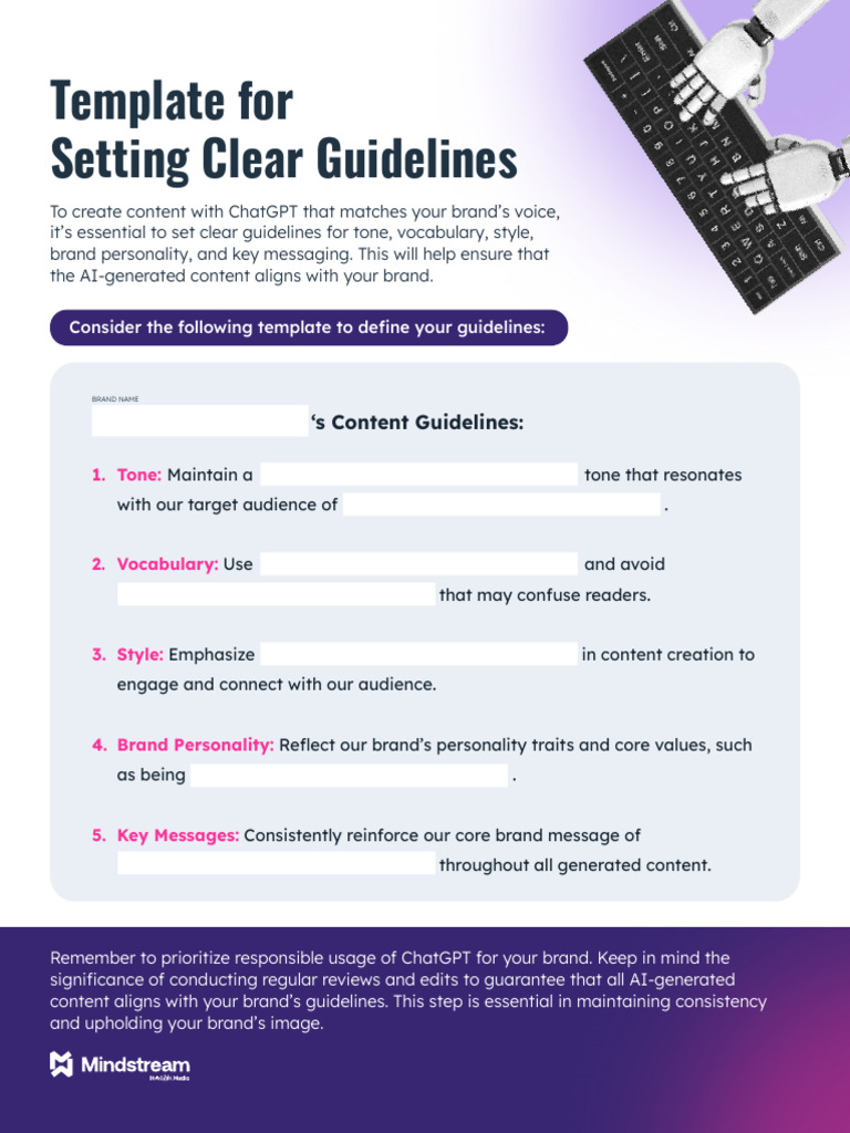 ChatGPT Content Guidelines Template | PDF
