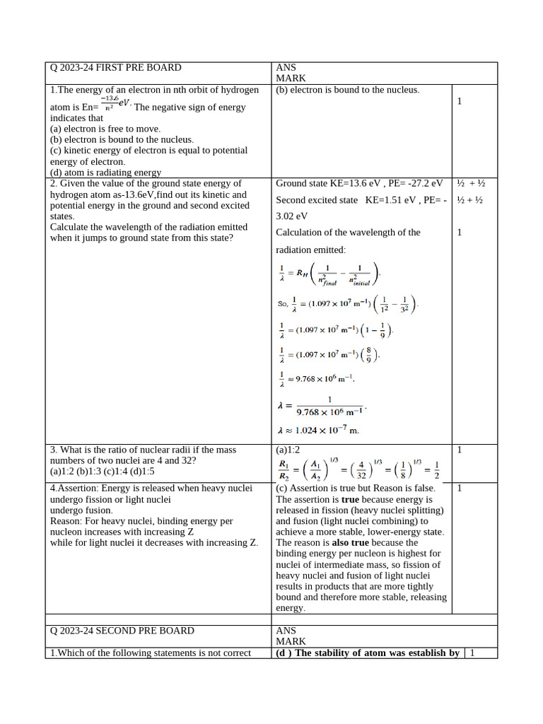 ATOMS and Nuclei | PDF | Atomic Nucleus | Atoms