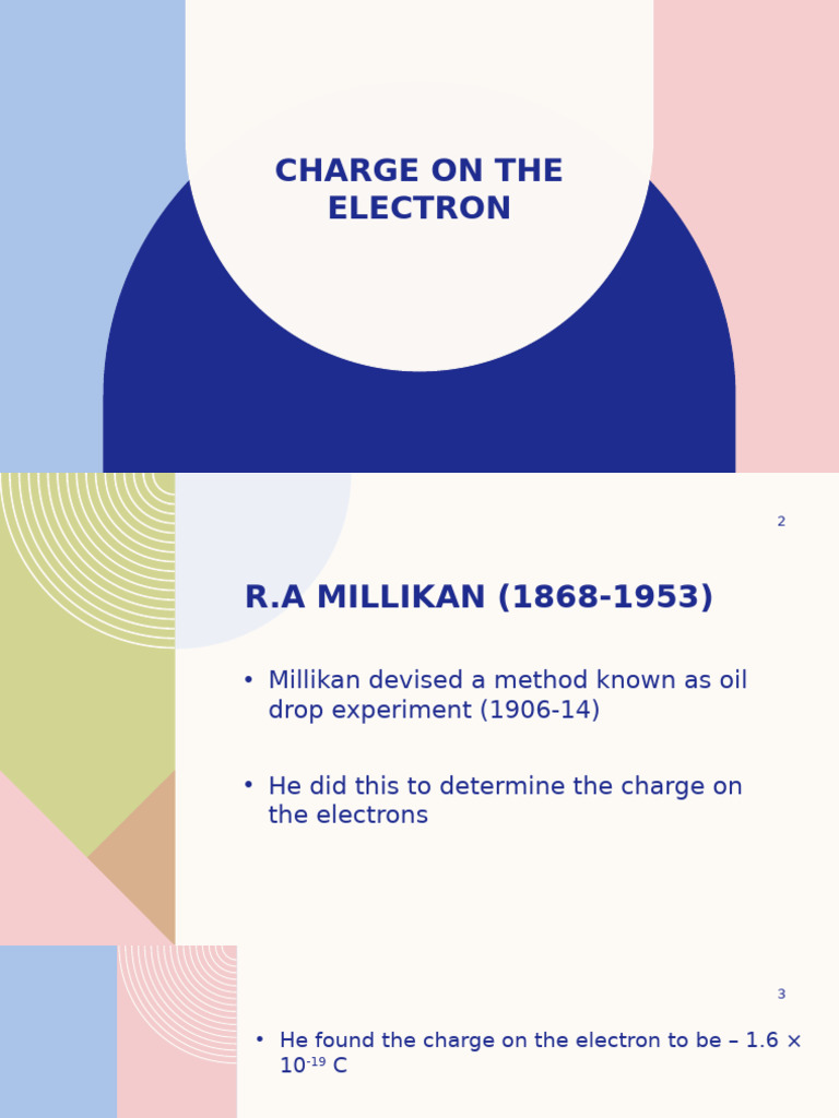 Millikan's Oil Drop Experiment Explained | PDF