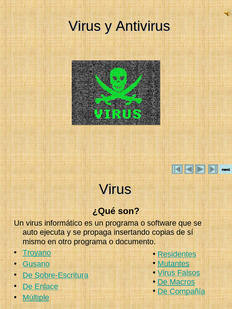 Presentacion Virus y Antivirus | PDF | Virus de computadora | Software ...