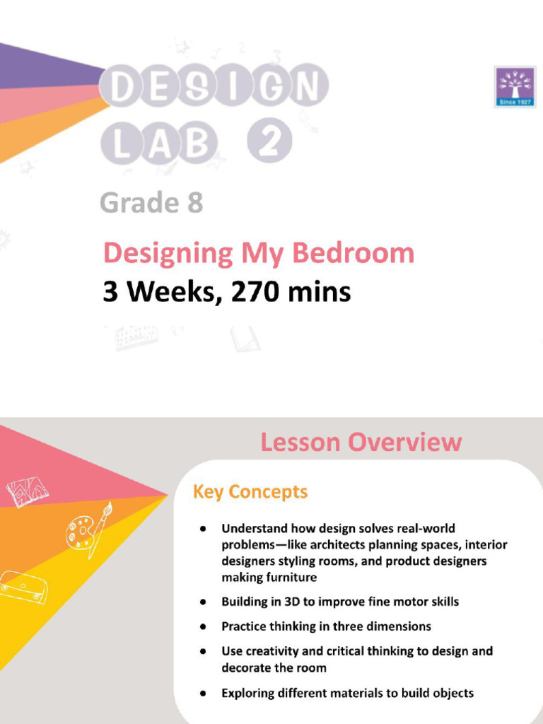 Grade 8 _ Design Lab _ Designing My Bedroom | PDF