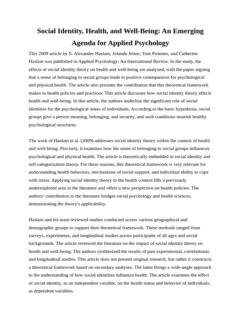 Applied Social Psy. 20020071064 | PDF | Well Being | Psychology