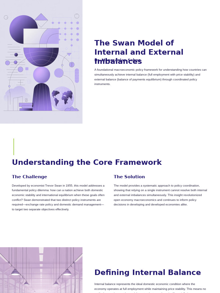 Swan Model: Balancing Economic Imbalances | PDF | Inflation | Full ...