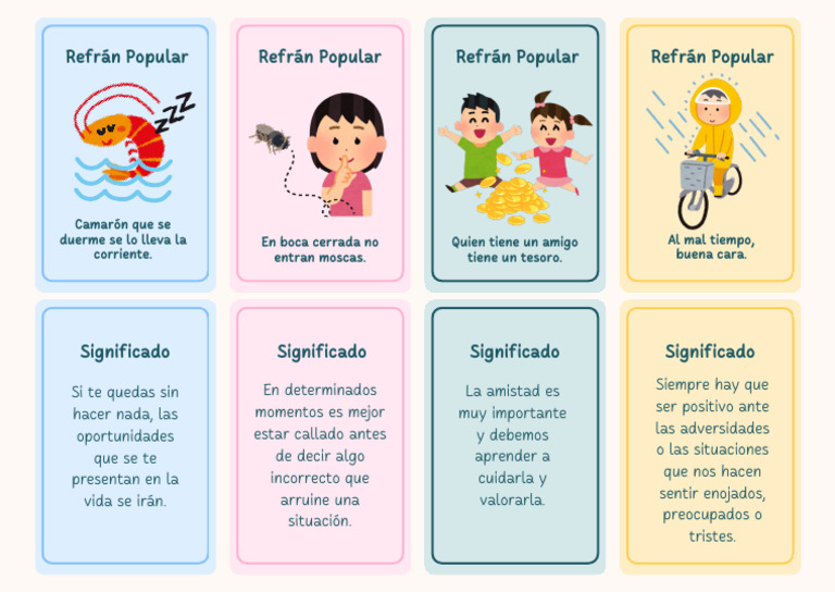 Refranes Populares y sus Significados | PDF
