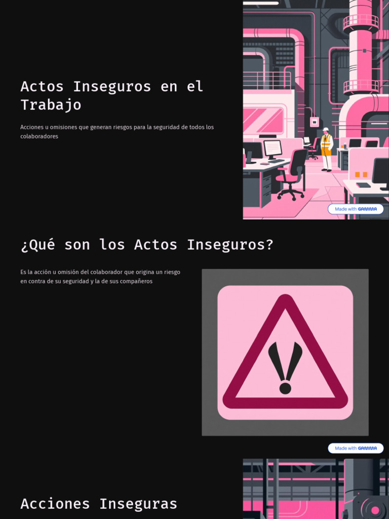 Prevención de Actos Inseguros Laborales | PDF