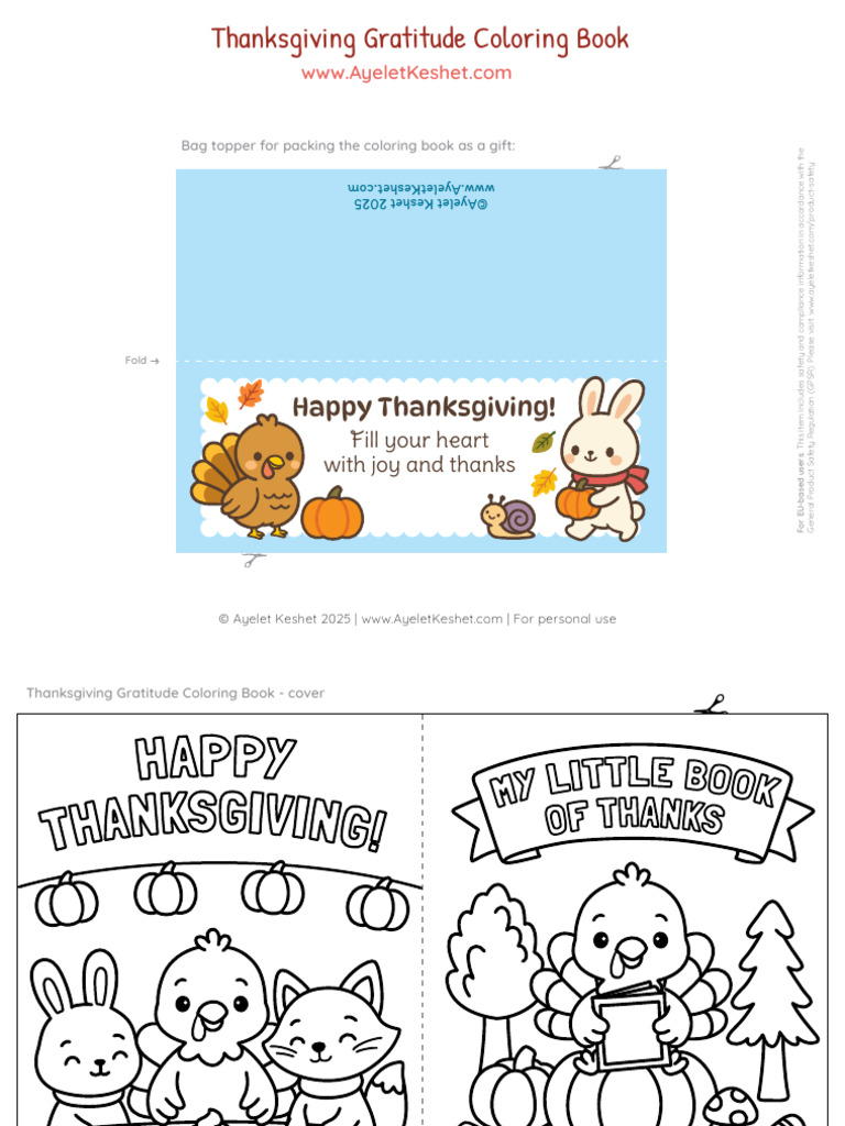 Thanksgiving Gratitude Coloring Book | PDF