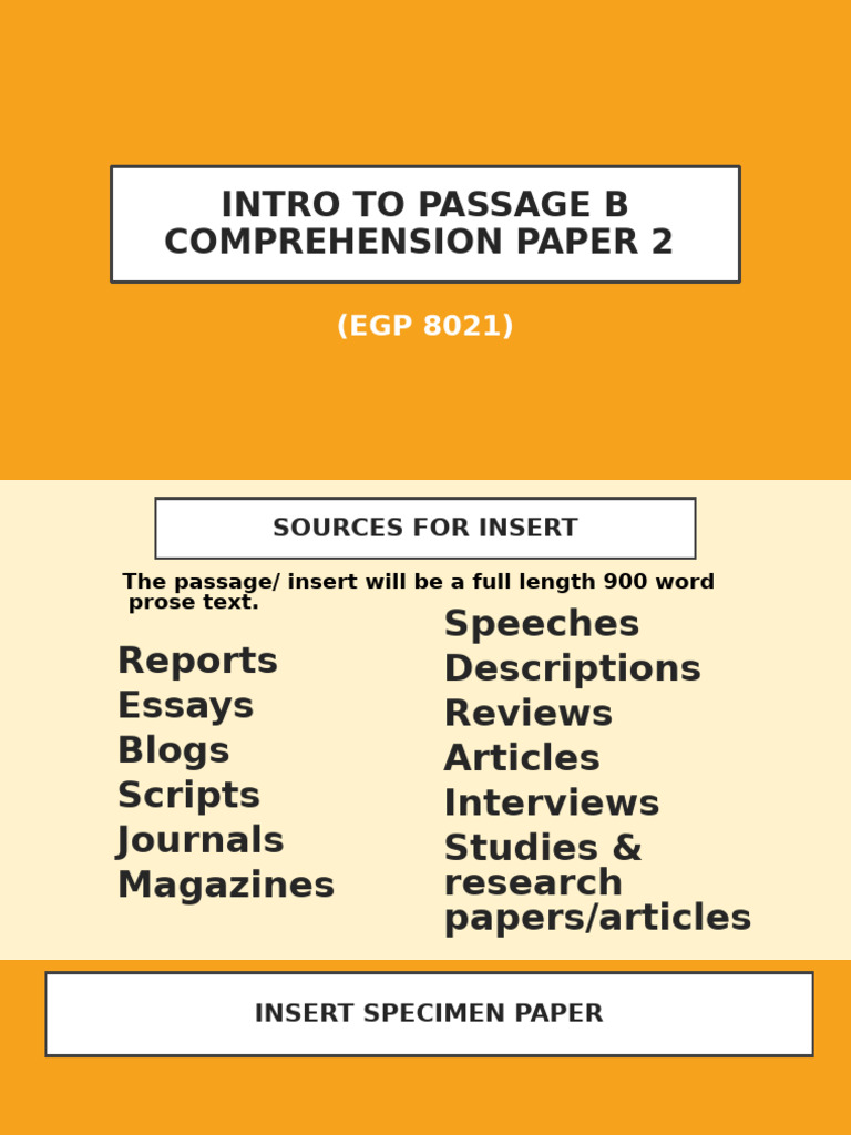 Updated q2_ Intro to Passage b Paper 2 | PDF | Phrase | Word