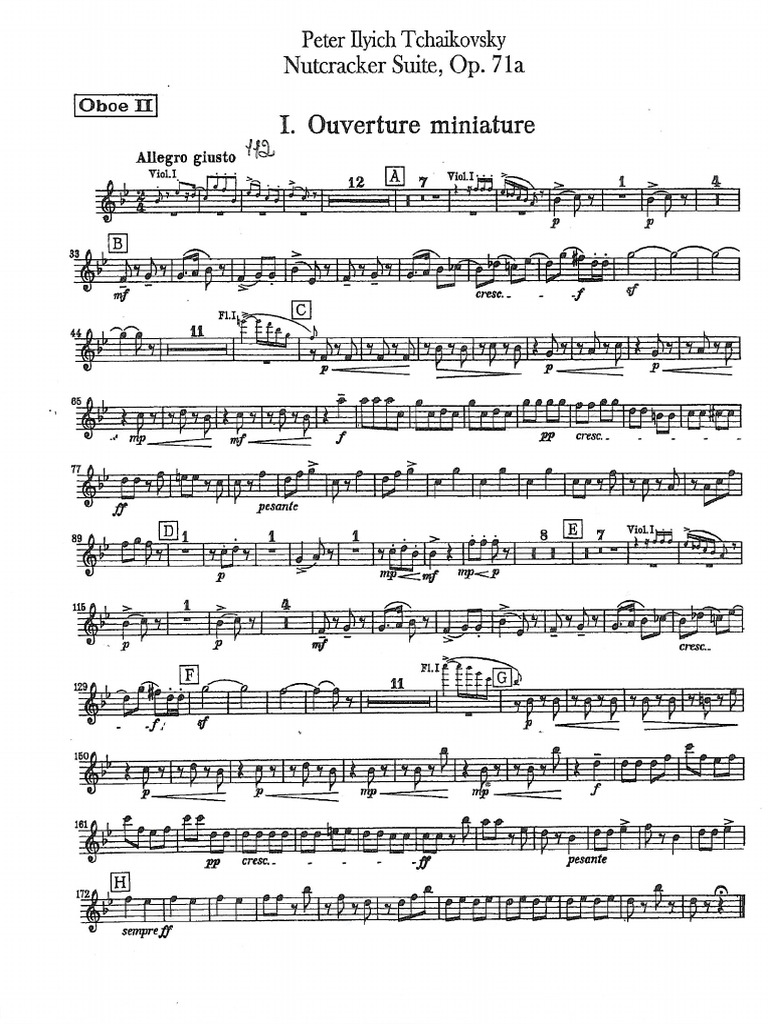 Nutcracker Suite - Tchaikovsky | PDF