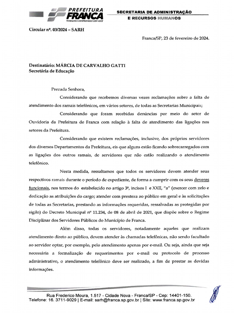 Circular Telefone | PDF