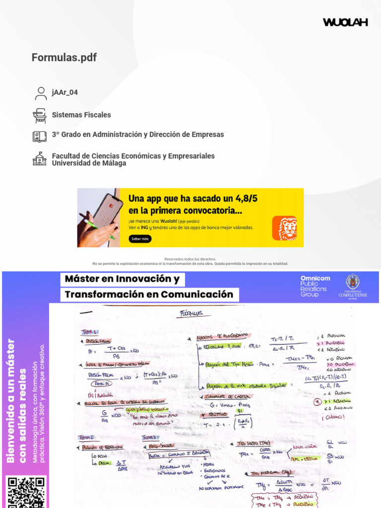 Wuolah Free Formulas | PDF
