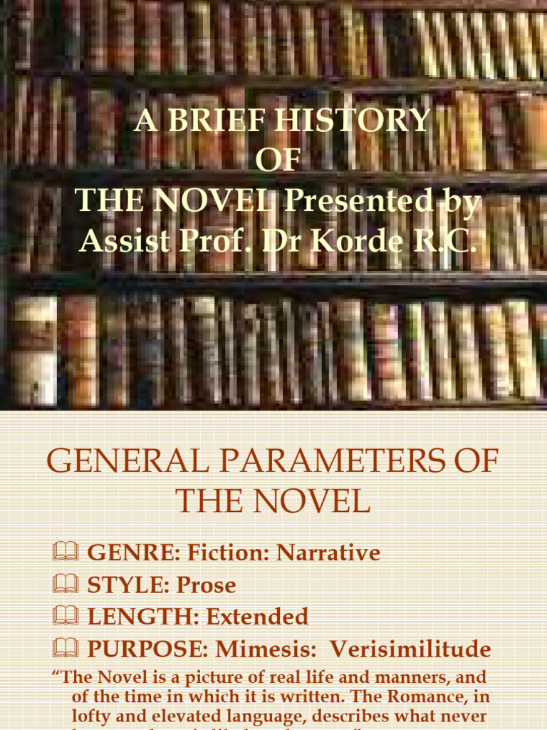 History and Evolution of the Novel | PDF | Brontë Family | Novels