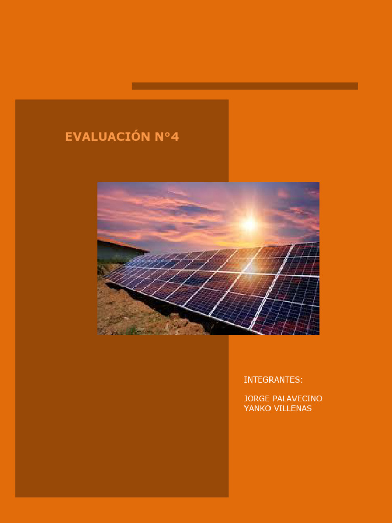 EVALUACIÓN_UNIDAD_N°4 | PDF | Ingenieria Eléctrica | Fotovoltaica