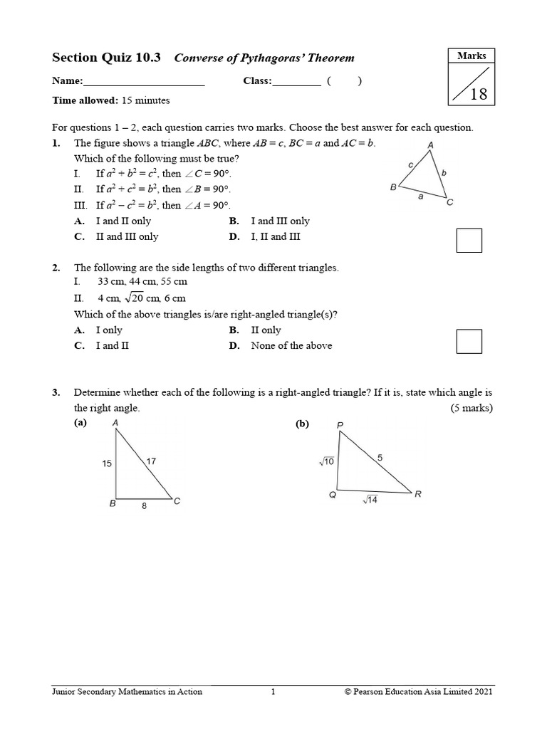 2B10 Section 3 Quiz E | PDF